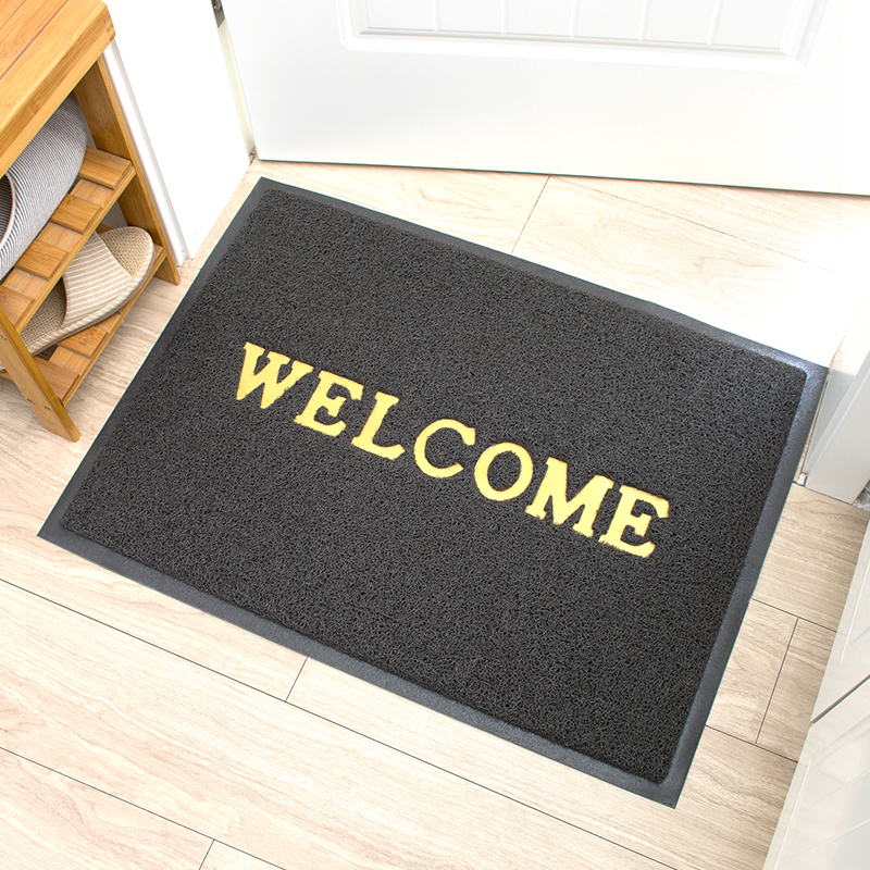 Color large soft plastic door mat