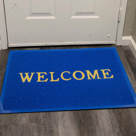 Color large soft plastic door mat