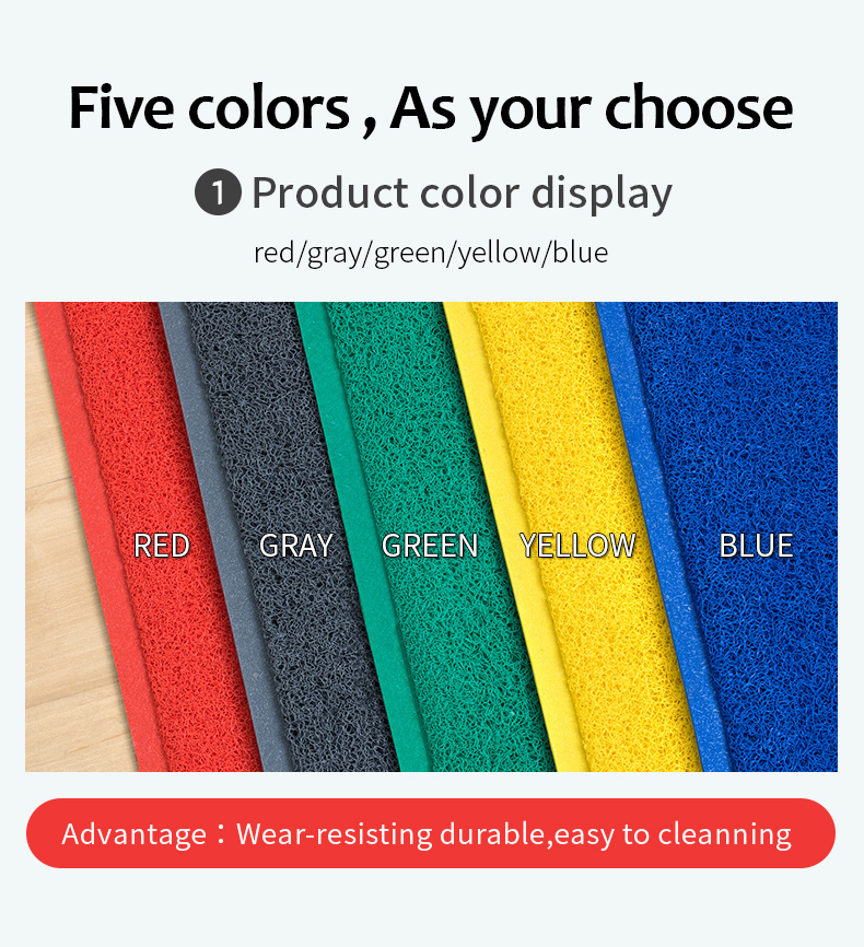 Thick soft plastic door mat