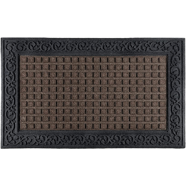 Large modern rubber door mat