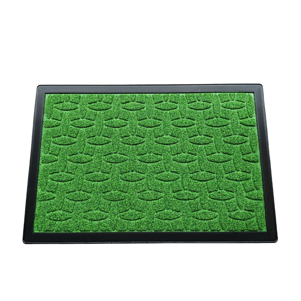 Solid color cleaning rubber floor mat