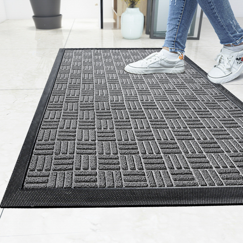 Starter colored rubber door mats